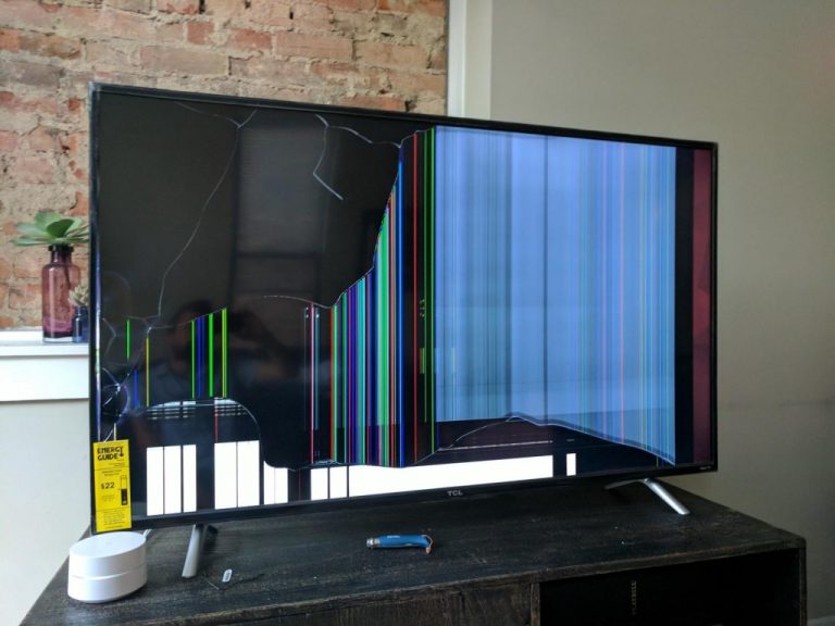 What do I do with a broken LCD TV screen?